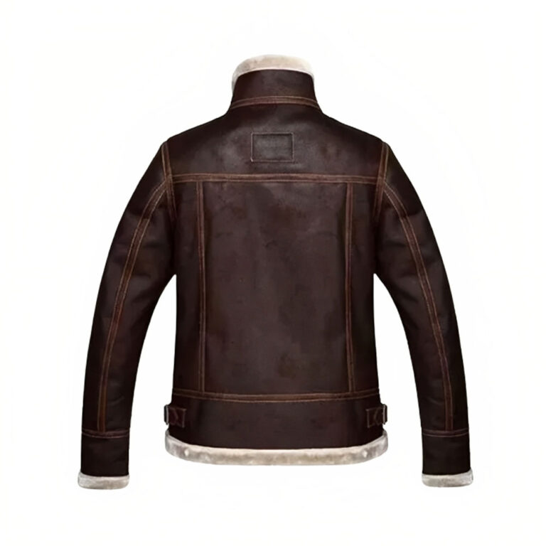 Leon Kennedy Jacket | Resident Evil 4 Shearling Jacket