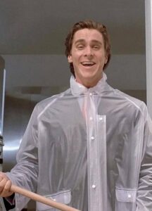 Patrick Bateman Polyester Coat | American Psycho Raincoat